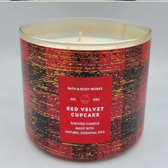 Bath & Body Works | Accents | Bath Body Red Velvet Cupcake Candle ...